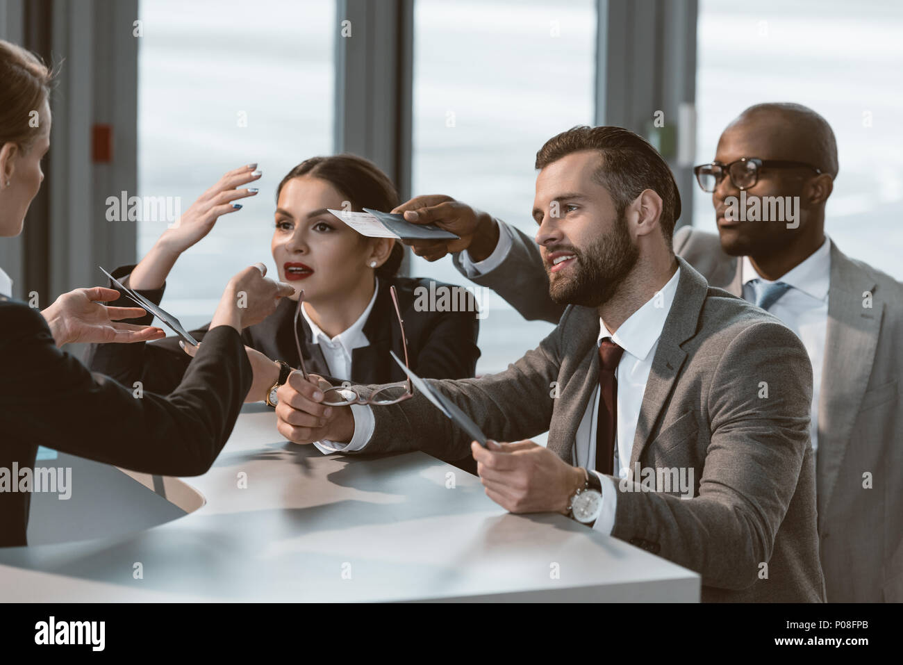 Angry receptionist hi-res stock photography and images - Alamy