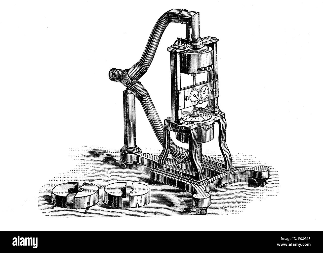 a Siren, alarm, made by Helmholtz. Doppelsirene von Hermann Ludwig ...