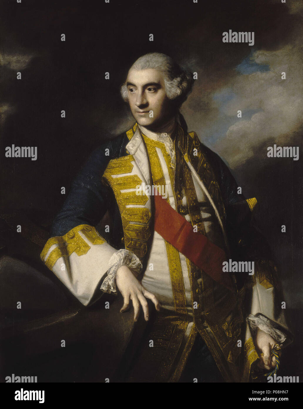 267 Admiral Sir Charles Saunders, circa 1713-75 RMG BHC3012 Stock Photo ...