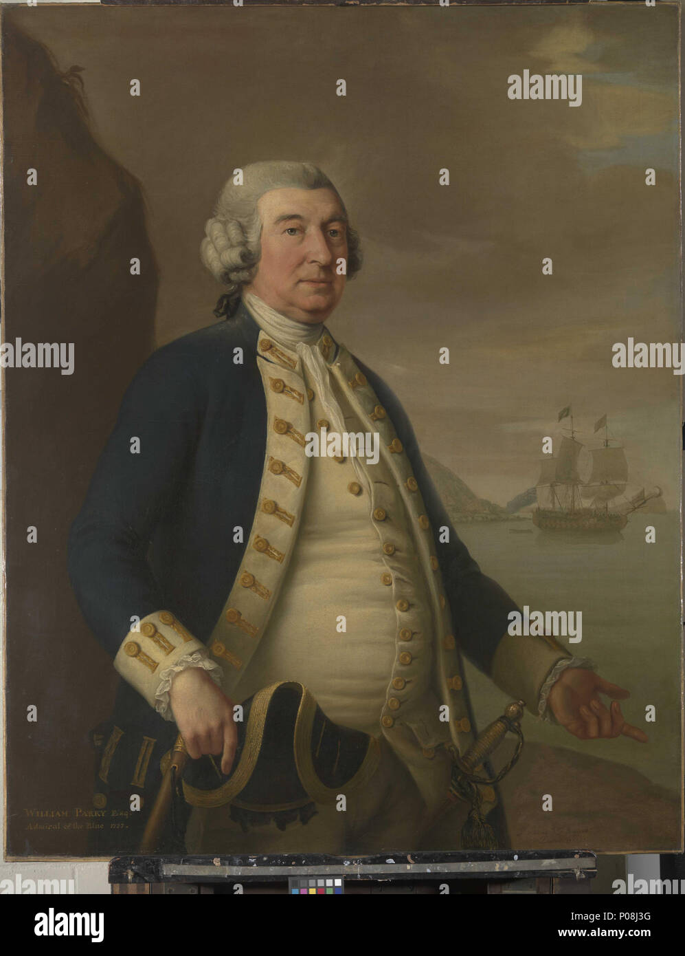 . English: Admiral William Parry, 1705-79 A three-quarter-length ...