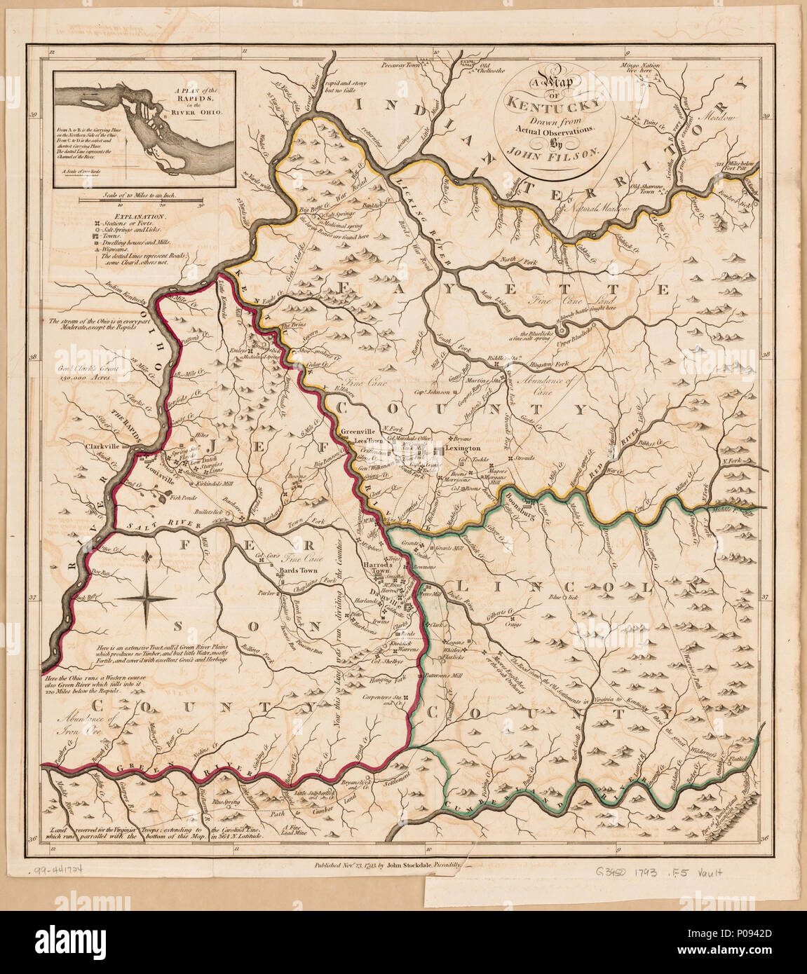 Kentucky relief map hi-res stock photography and images - Alamy