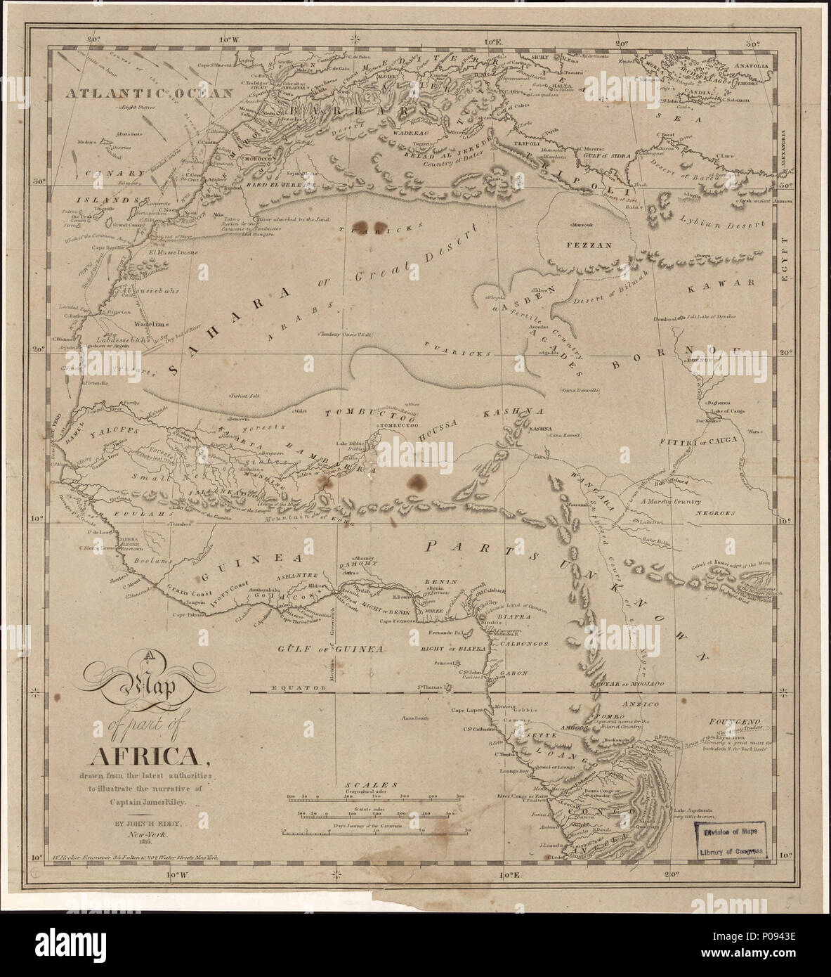 128 A Map of part of Africa - drawn by the latest authorities to ...