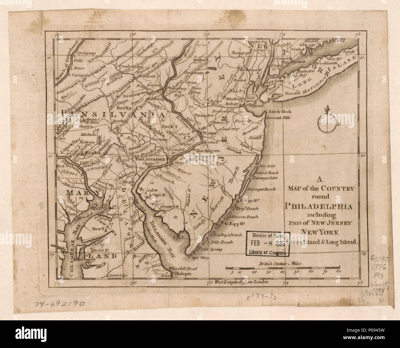 North america map 1776 hi-res stock photography and images - Alamy