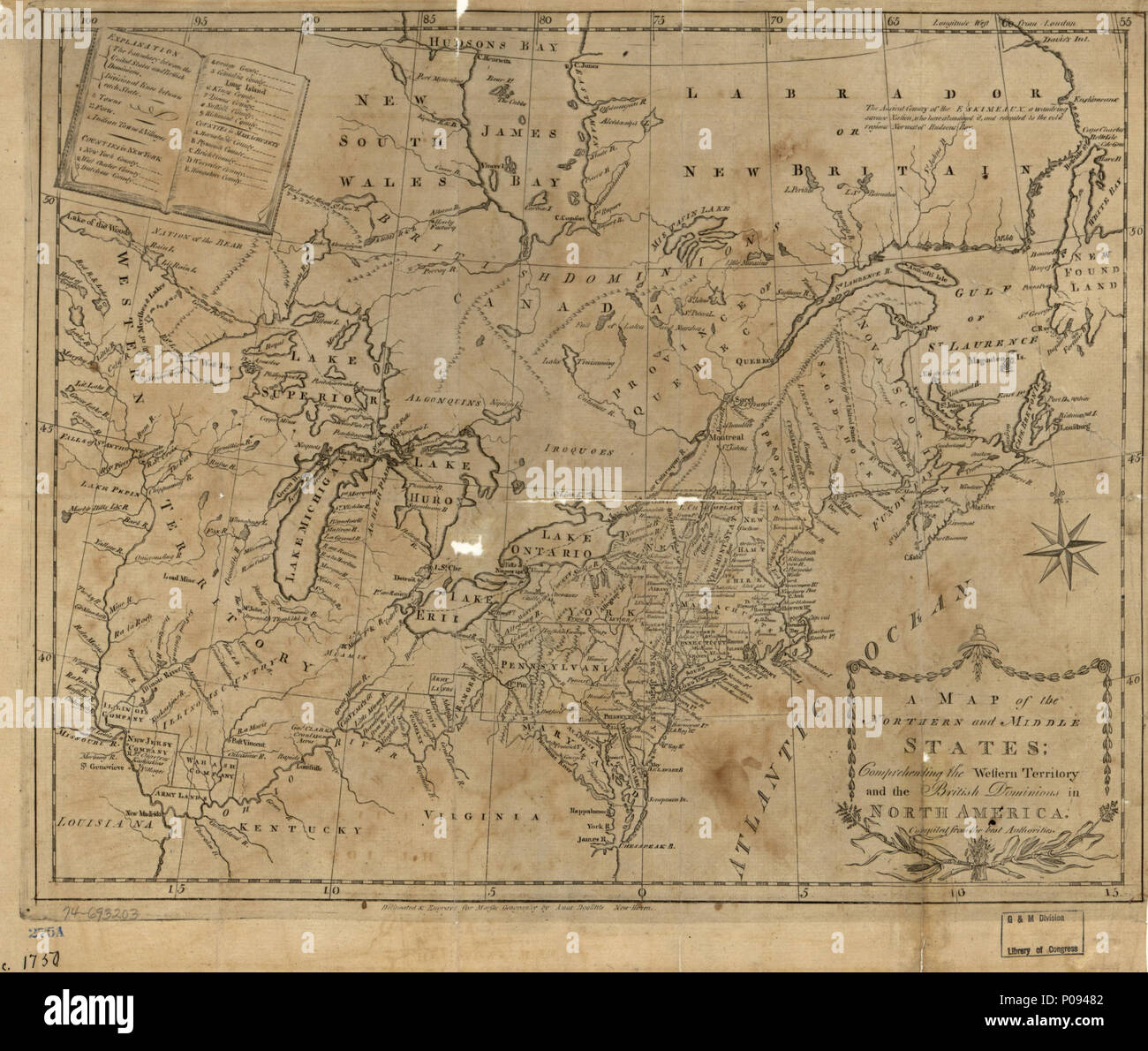 Vintage political map northern hi-res stock photography and images - Alamy