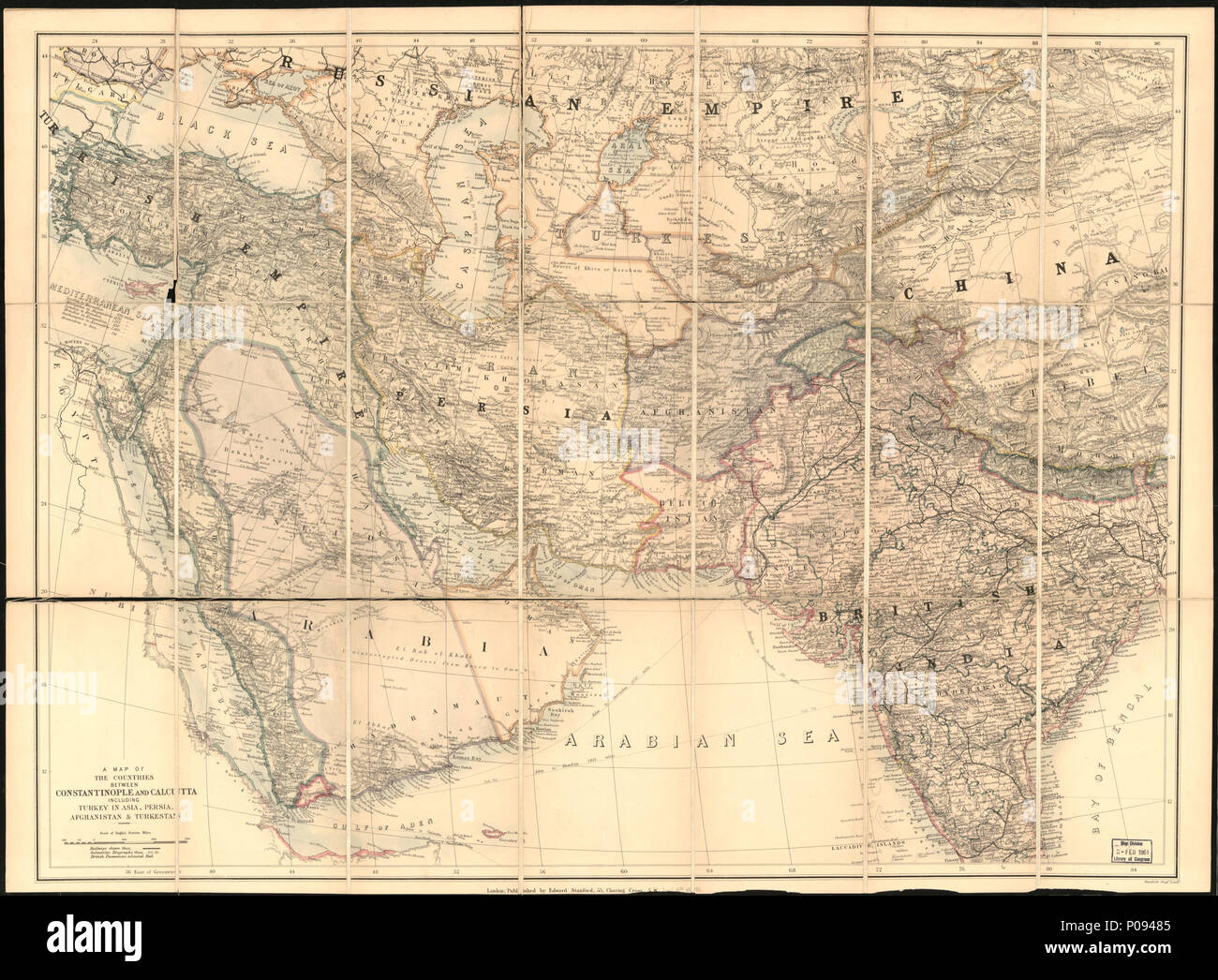 Map of calcutta hi-res stock photography and images - Alamy