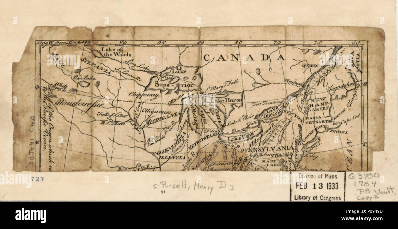. English: Photostat from: Bailey's pocket Almanac for 1785. Original ...