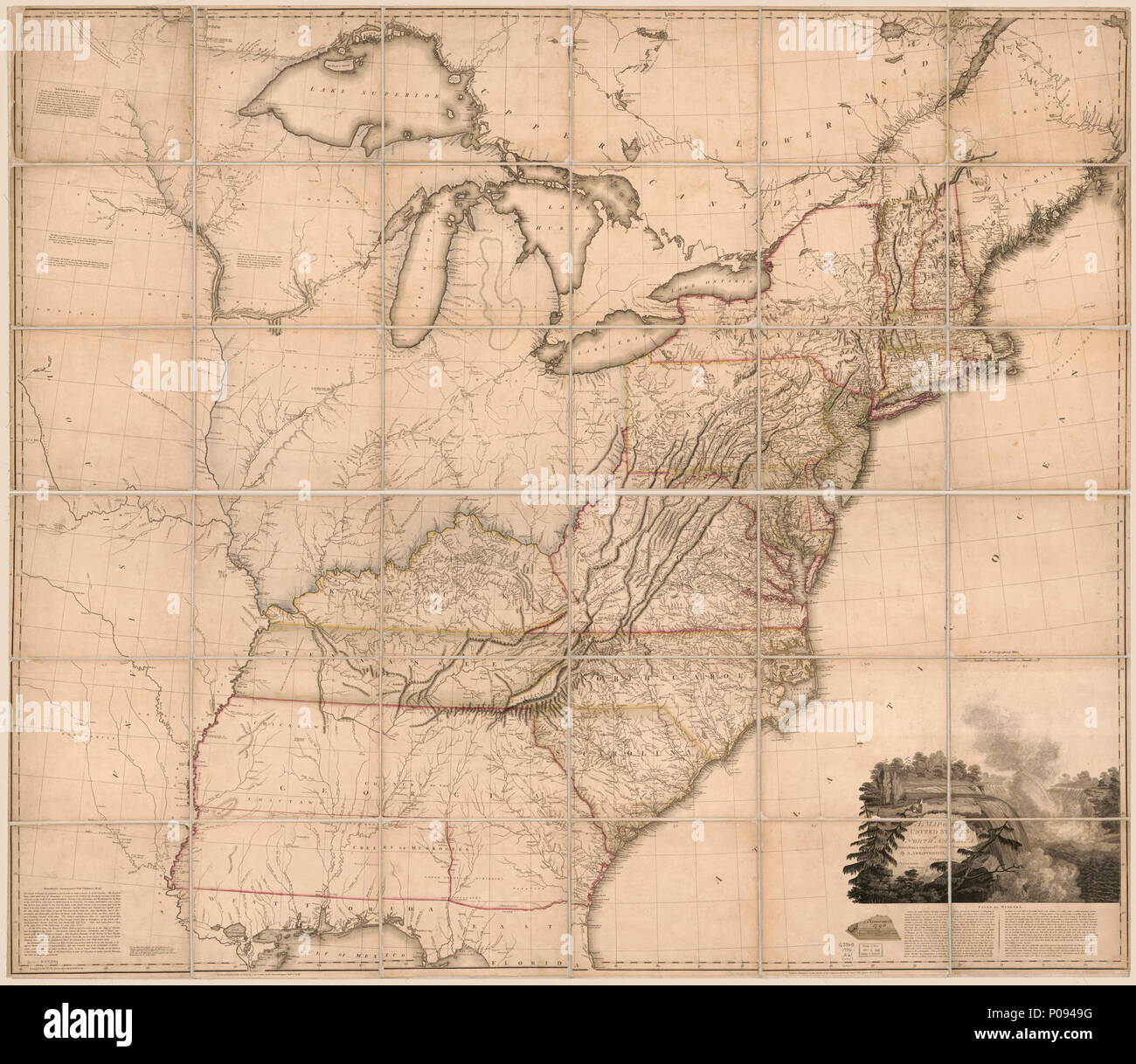 United states map 1796 hi-res stock photography and images - Alamy