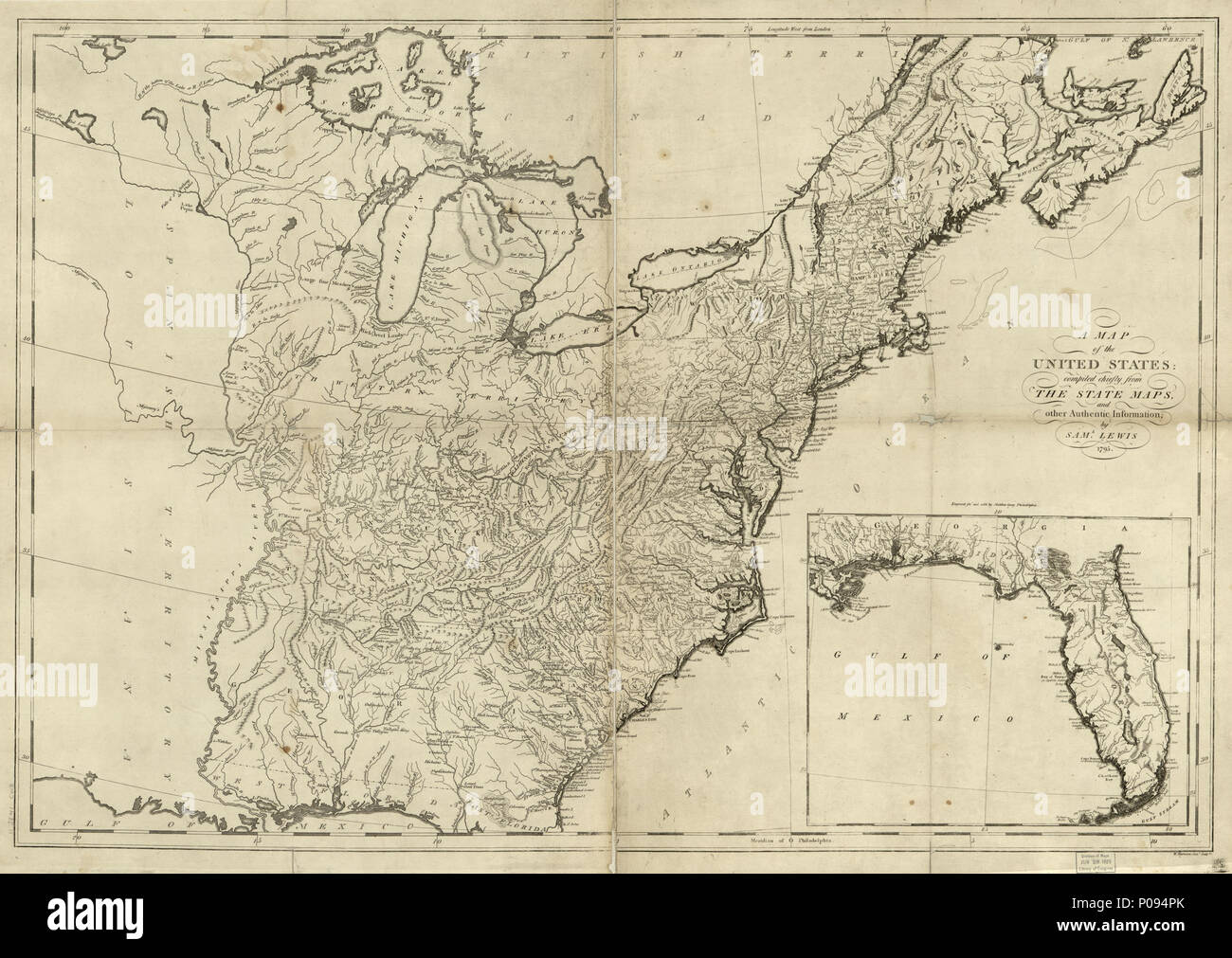 129 A map of the United States - compiled chiefly from the state maps ...
