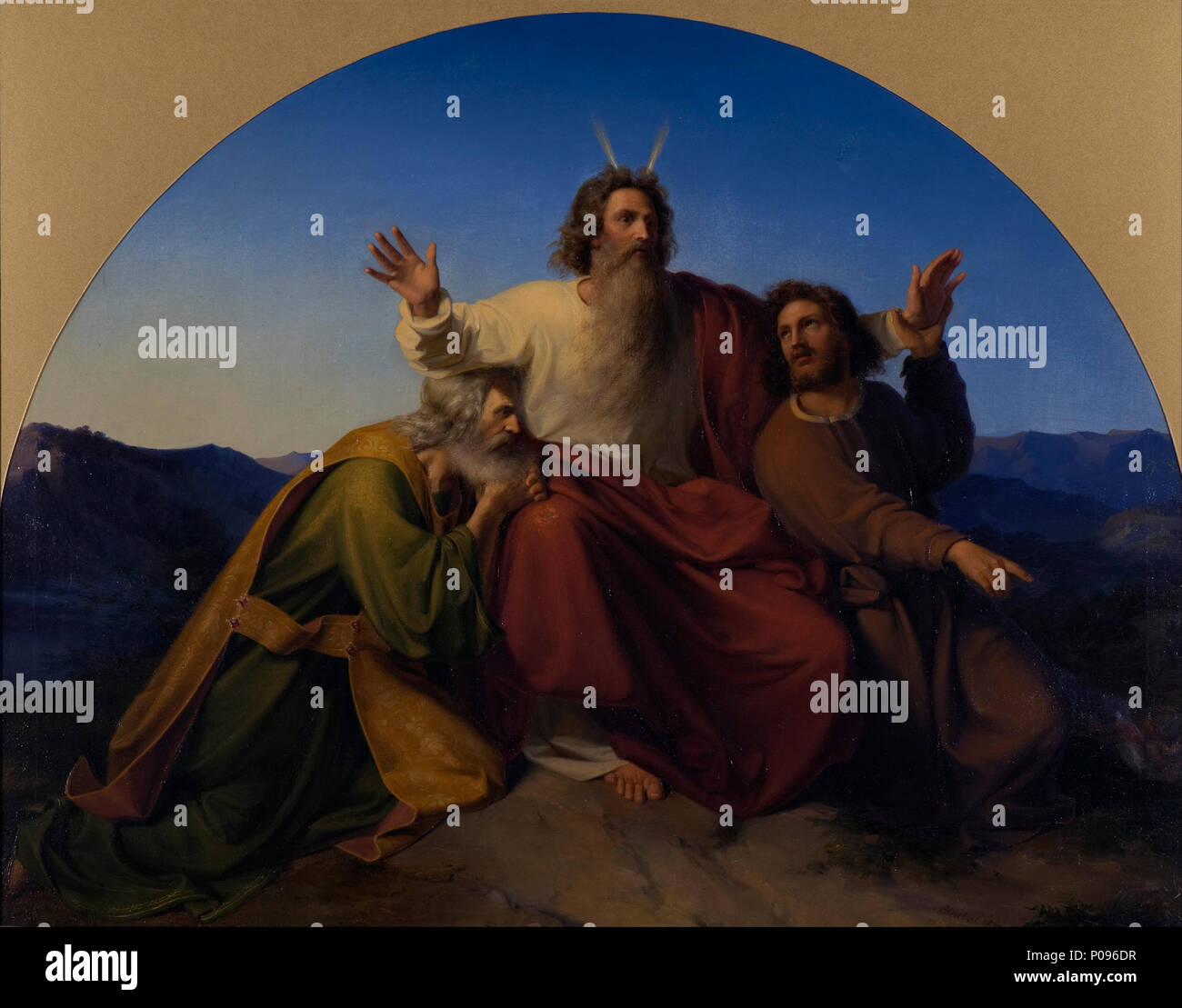 . Moses, Aaron and Hur . 1837 277 Alexander Heubel - Moses, Aaron and ...