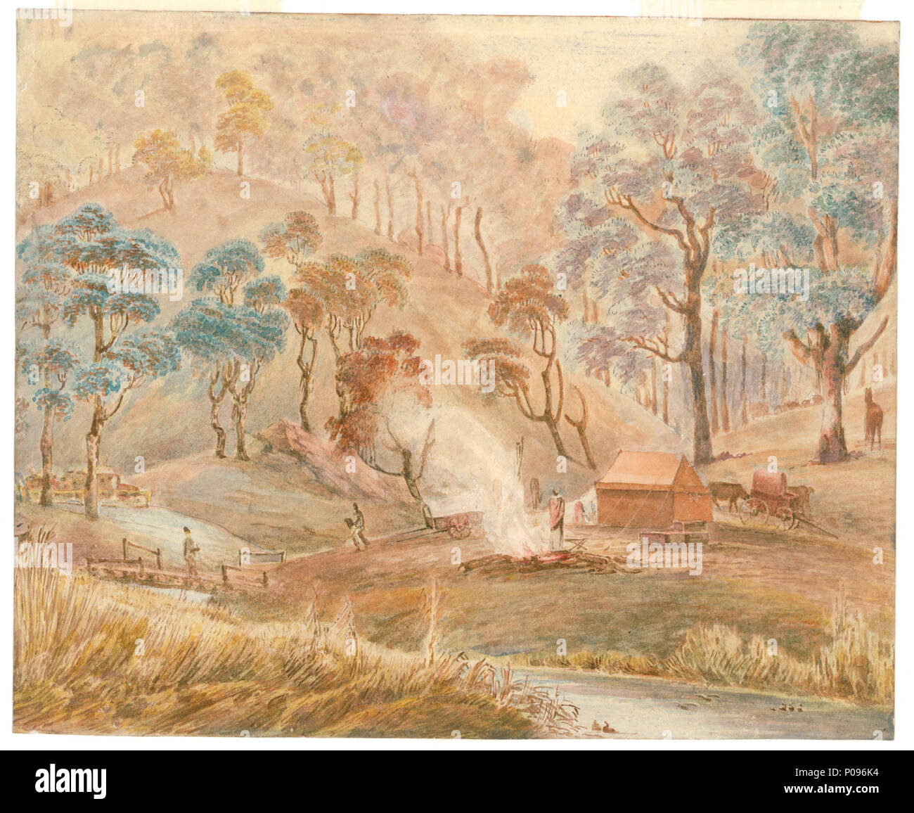 . English: Watercolour painting of Campbell River, by John Lewin. . 18 ...