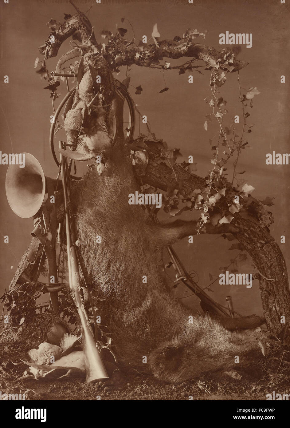 . Still Life of a Hunting Scene . negative about 1867; print about 1880 ...