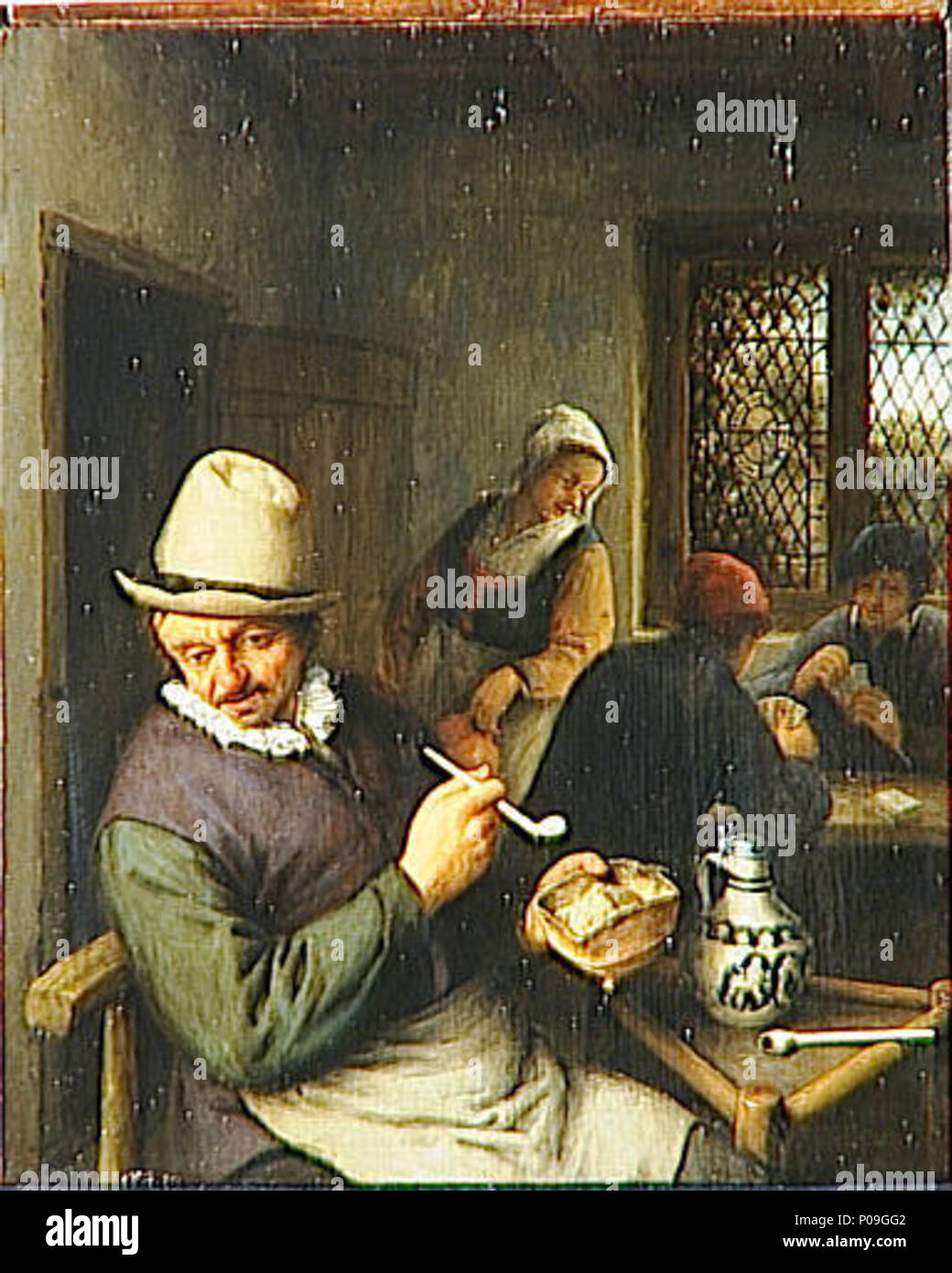 . English: A Man Smoking in an Inn . 1645 268 Adriaen van Ostade - A ...
