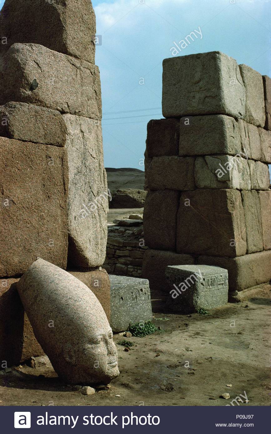 Ruins Of Tanis Egypt Stock Photos & Ruins Of Tanis Egypt Stock Images ...