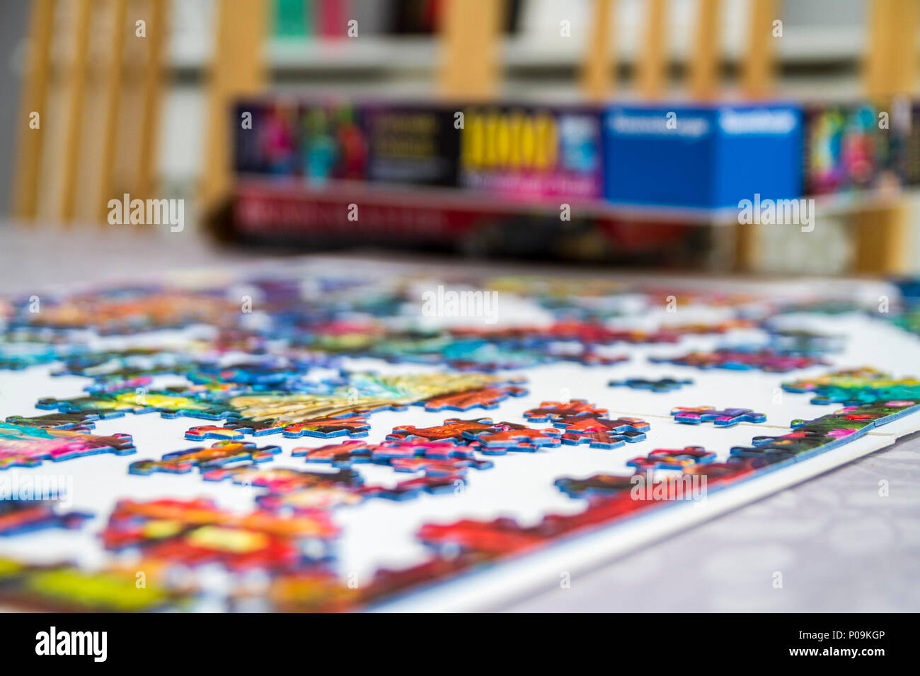 Large 1000 piece jigsaw puzzle pieces, multi colour, colourful ...