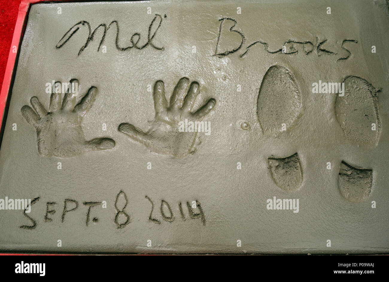 Mel Brooks Hand and Footprint honored with Hand and Footprint at the ...