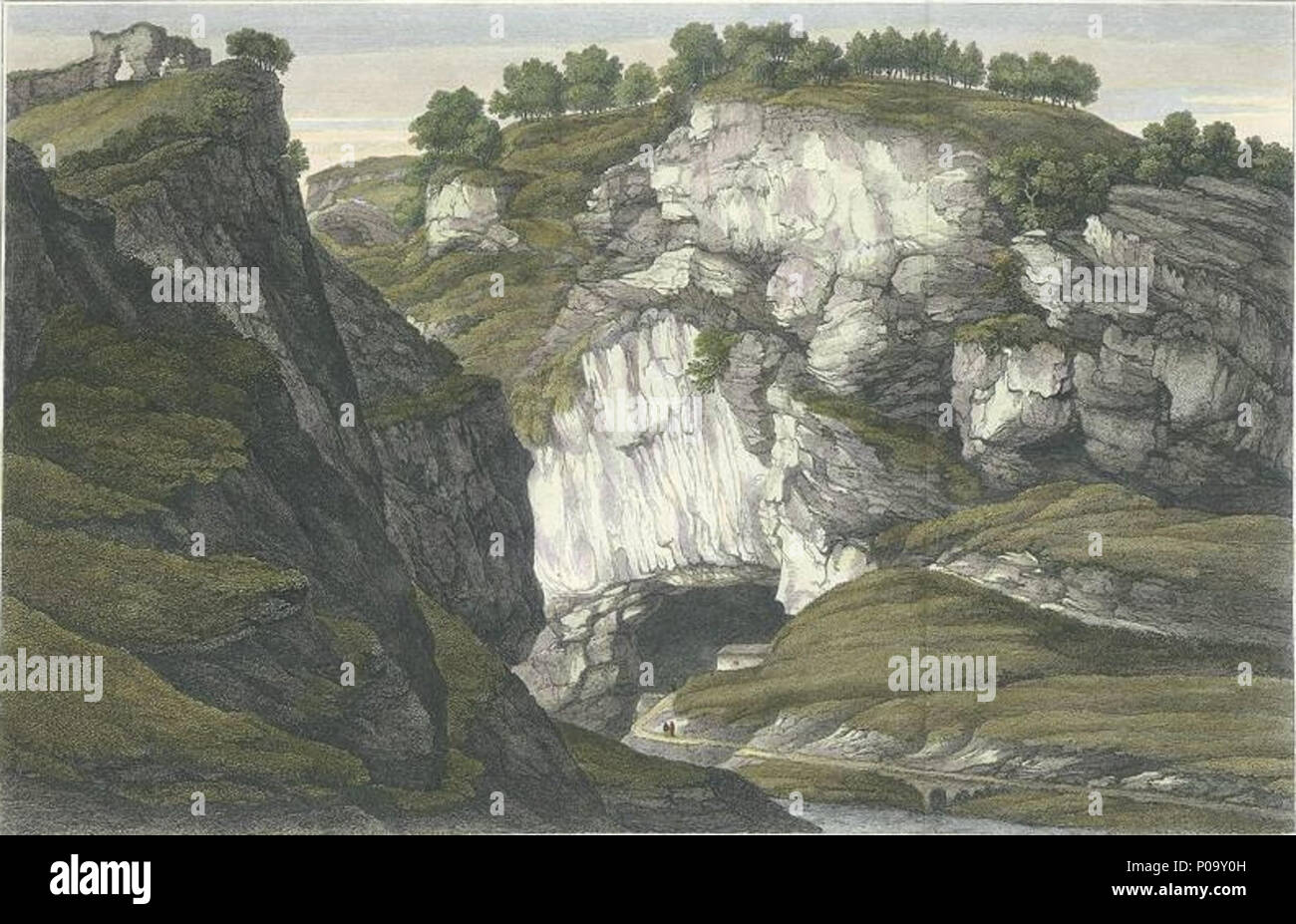 . English: Entrance of the great Cavern at Castleton - An interesting ...