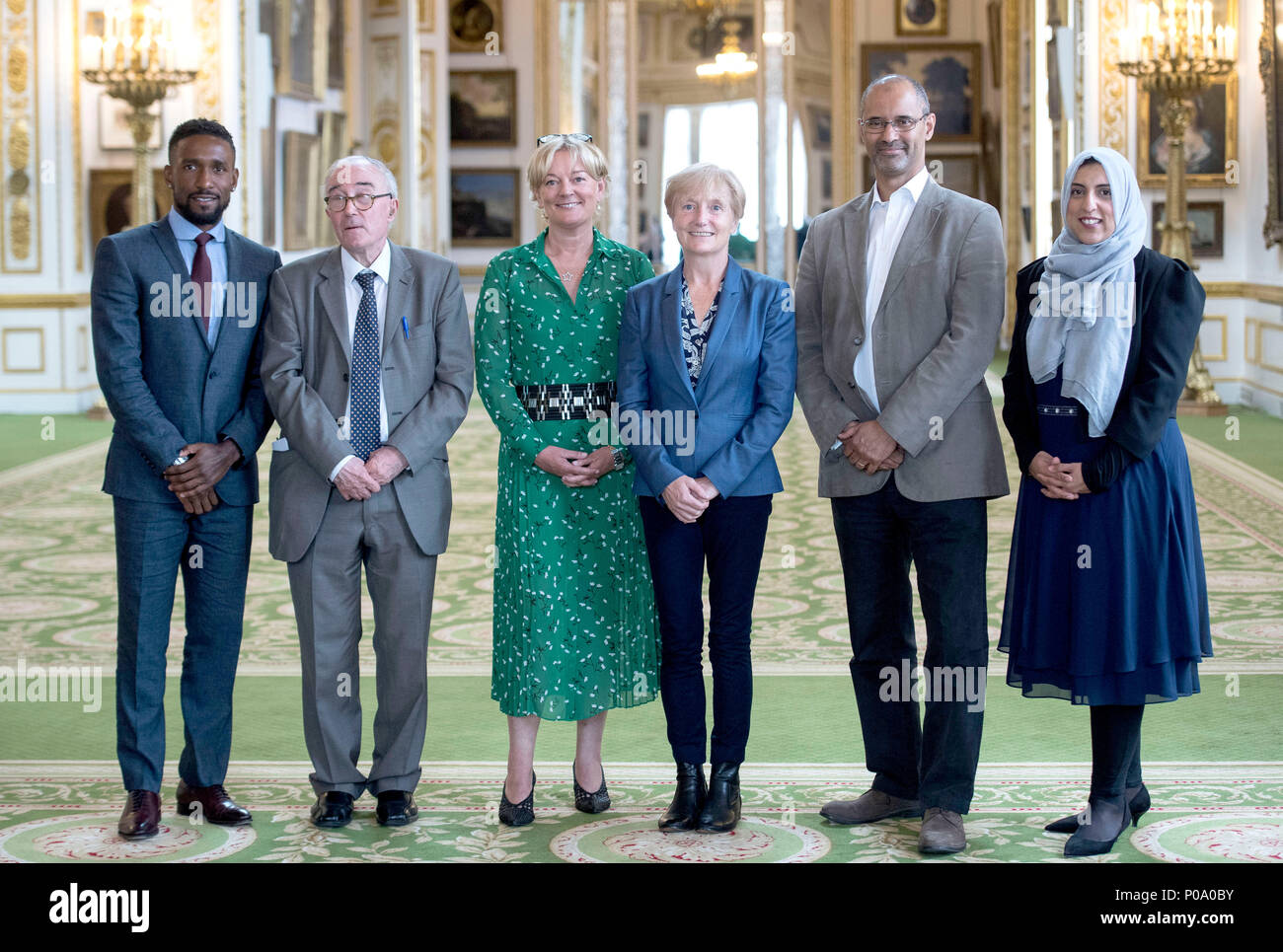 Recipients of the Queen's Birthday Honours list, (left to right ...
