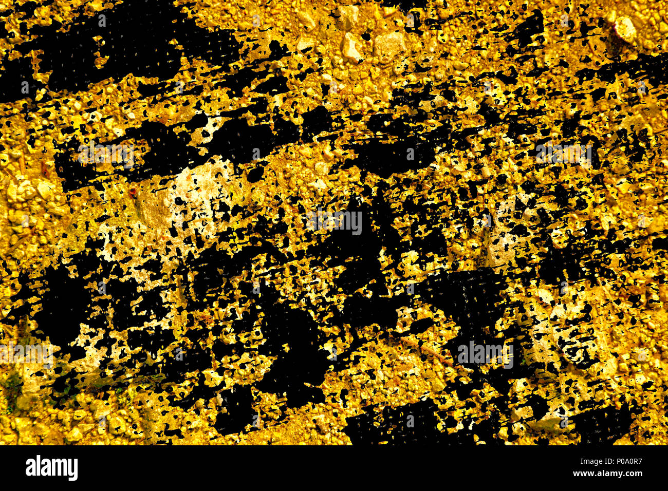 Grunge Ultra yellow Ground like on Mars, land texture, sand surface ...