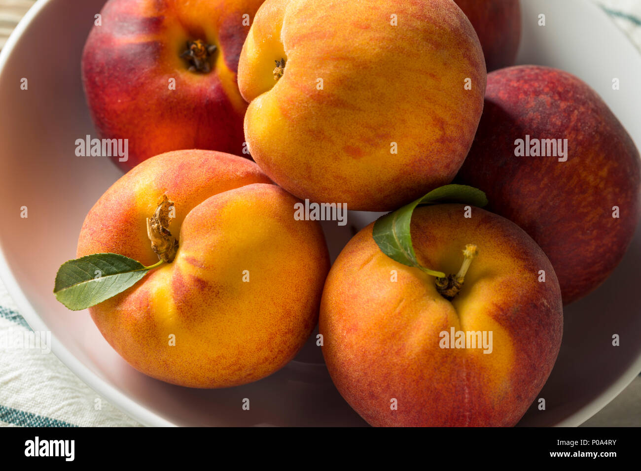 Raw Organic Orange Peaches Ready to Eat Stock Photo - Alamy