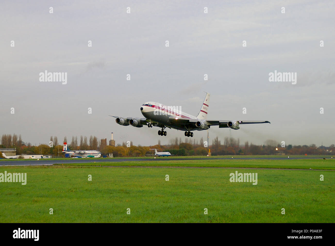 QANTAS Boeing 707 VH-XBA (formerly VH-EBA) which was the airline's ...