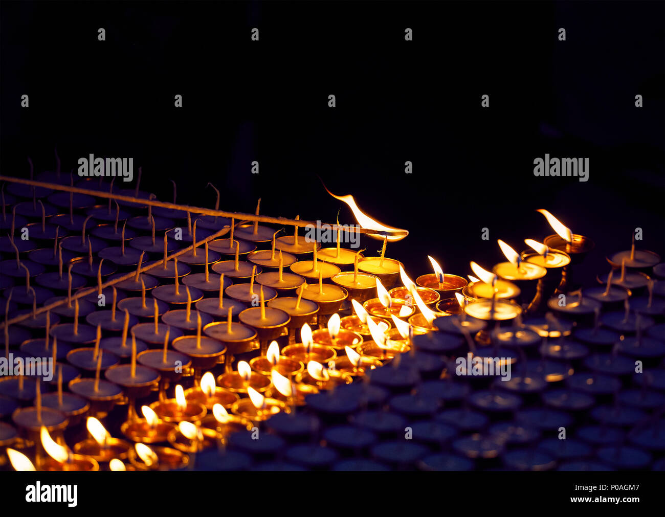 Tibet buddhist monk fire hi-res stock photography and images - Alamy