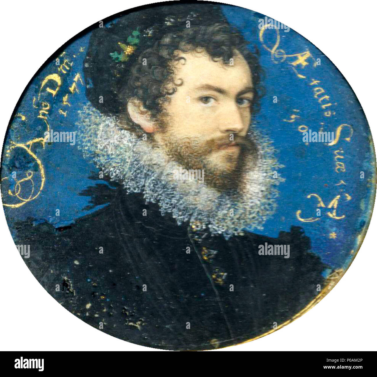 . Earliest selfportrait of Nicholas Hilliard . Self-portrait . 1577 16 ...