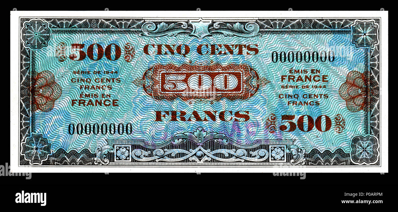500 French Franc Note
