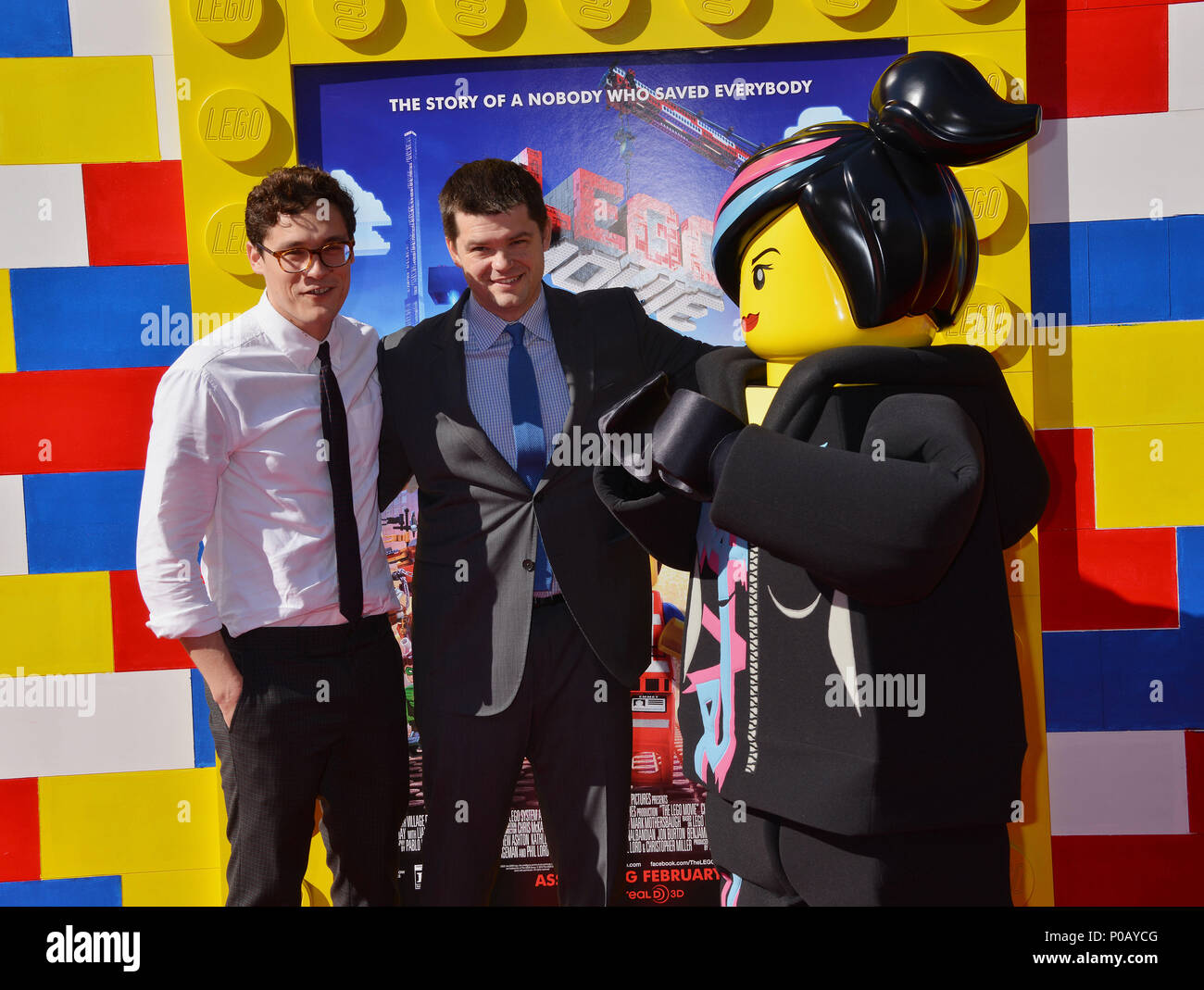 Director, Writer of The LEGO Movie arriving at The Lego Movie Premiere ...