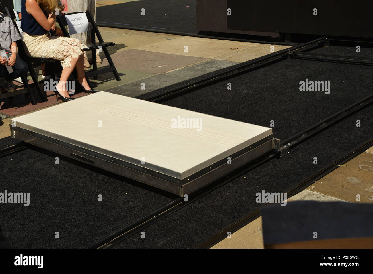 Transformers optimus prime handprint footprint ceremony at chi hi-res ...