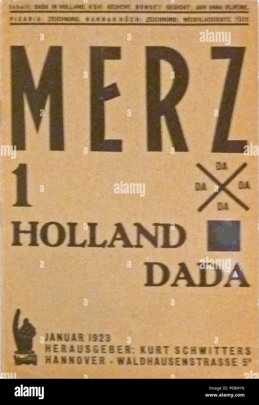 . First number of the journal Merz, january 1923; letterpress ...