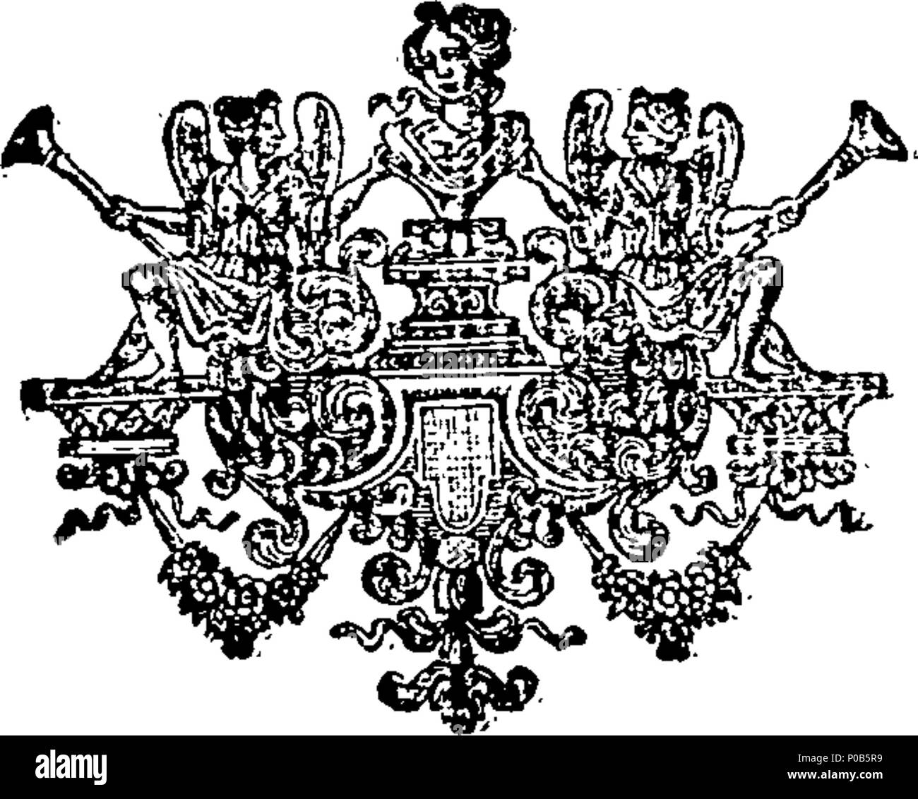 . English: Fleuron from book: An anatomical exposition of the structure ...