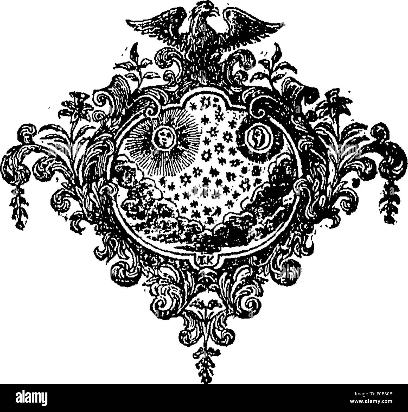 . English: Fleuron from book: An apology for the life of Mr. Colley ...