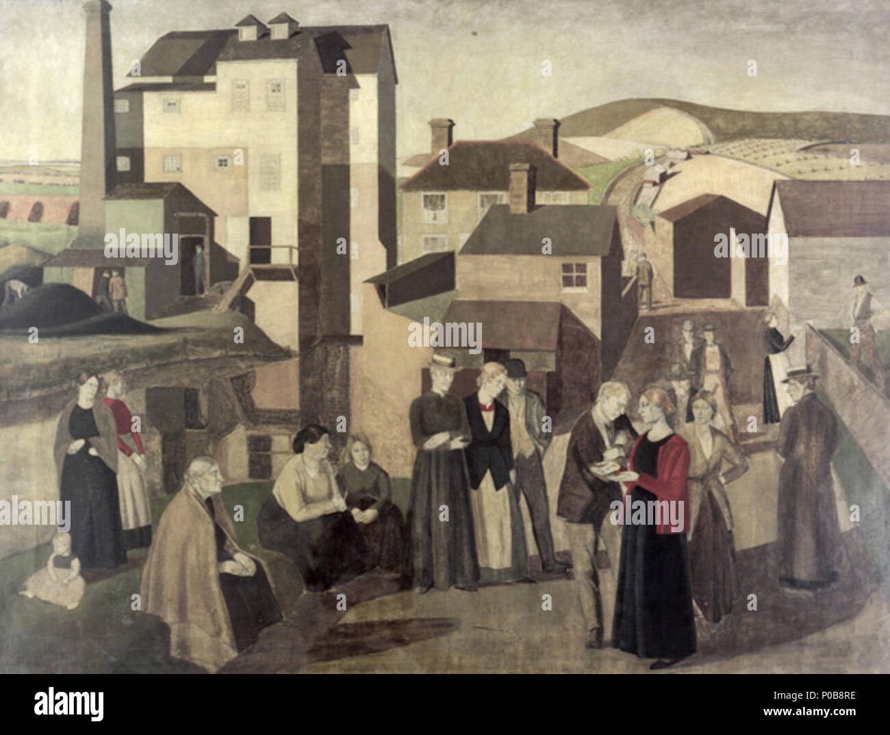 Village scene figures artist hi-res stock photography and images - Alamy