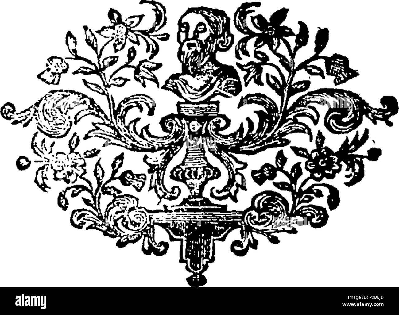 . English: Fleuron from book: A pipe of tobacco. In imitation of six ...