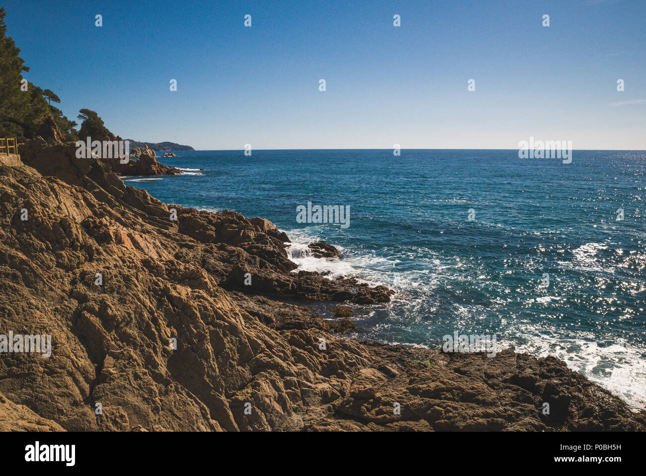 Lloret de Mar beach. Costa Brava, Catalonia, Spain Stock Photo - Alamy