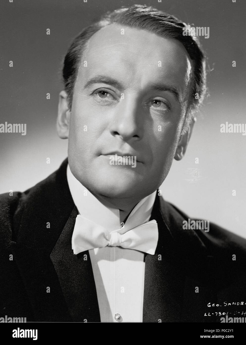 Year: 1945. Stars: GEORGE SANDERS Stock Photo - Alamy