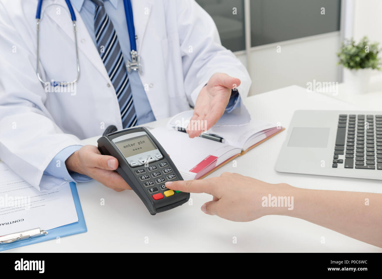 Doctor Payment Medicine Banking High Resolution Stock Photography and ...