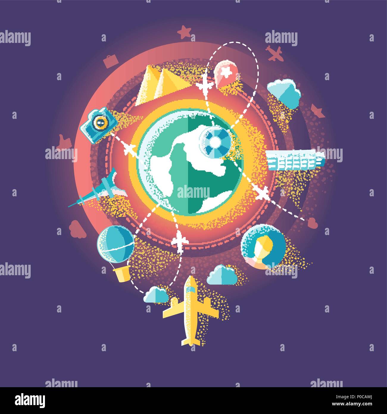 Travel airline website Stock Vector Images - Alamy