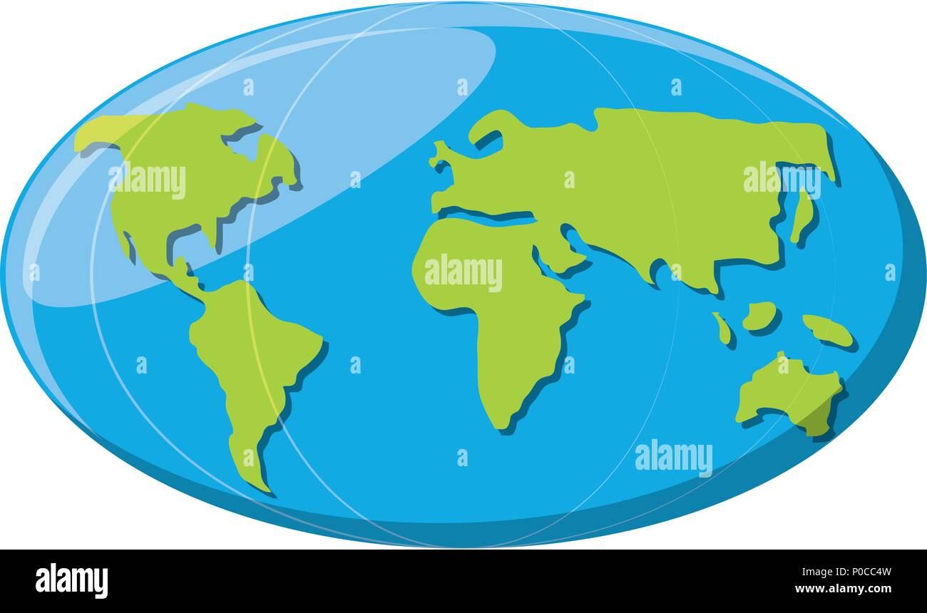 world map icon over white background, vector illustration Stock Vector ...