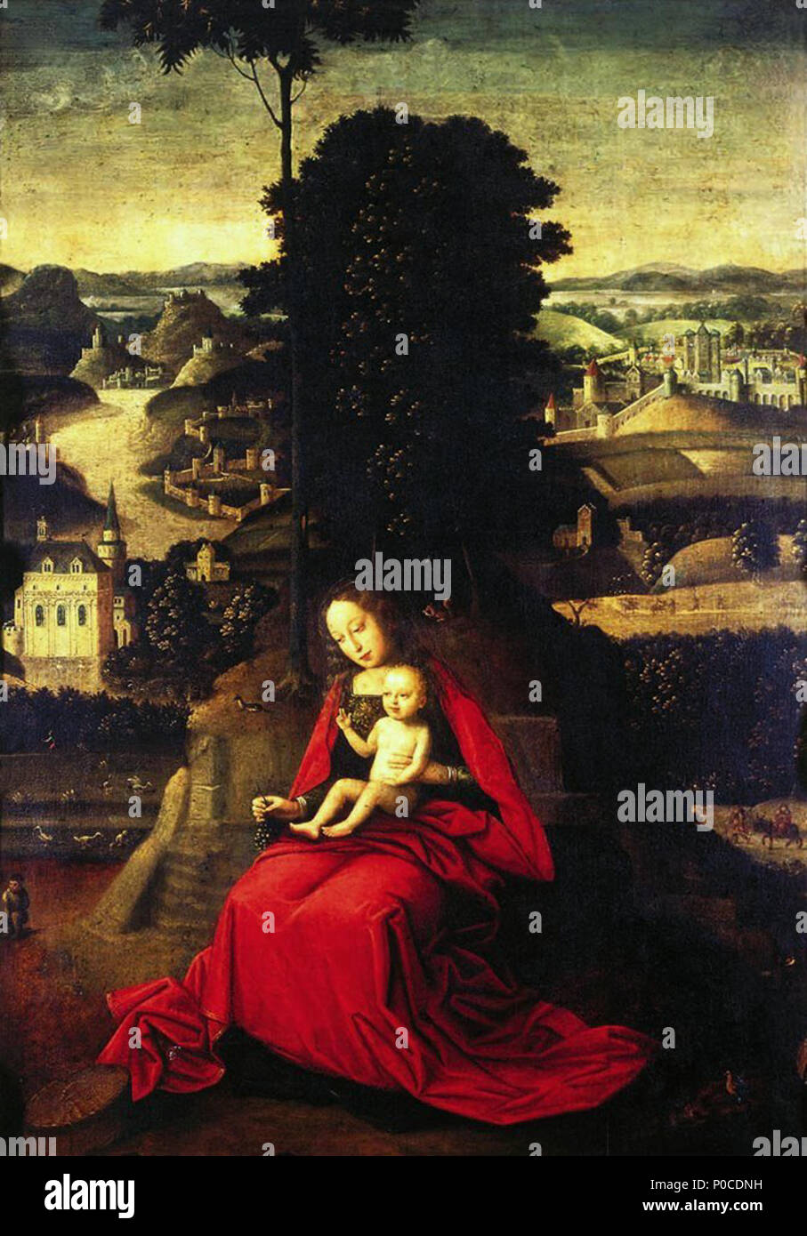 . Madonna and Child in a landscape . 16th century 268 Adriaen Isenbrandt - Madona com Menino e ...