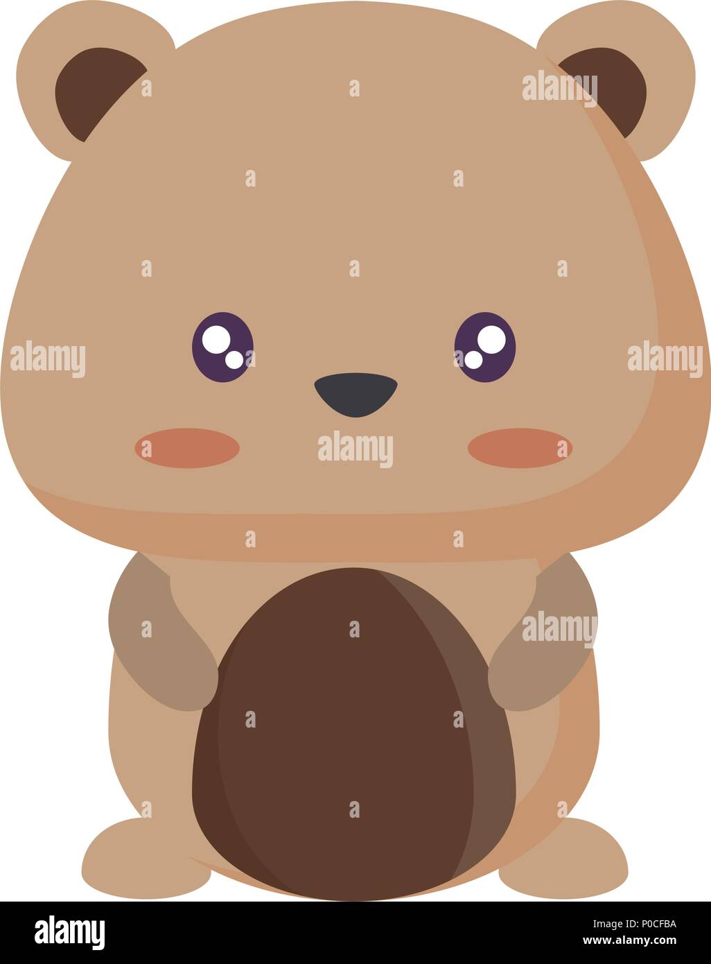 Cute squirrel icon over white background, vector illustration Stock ...