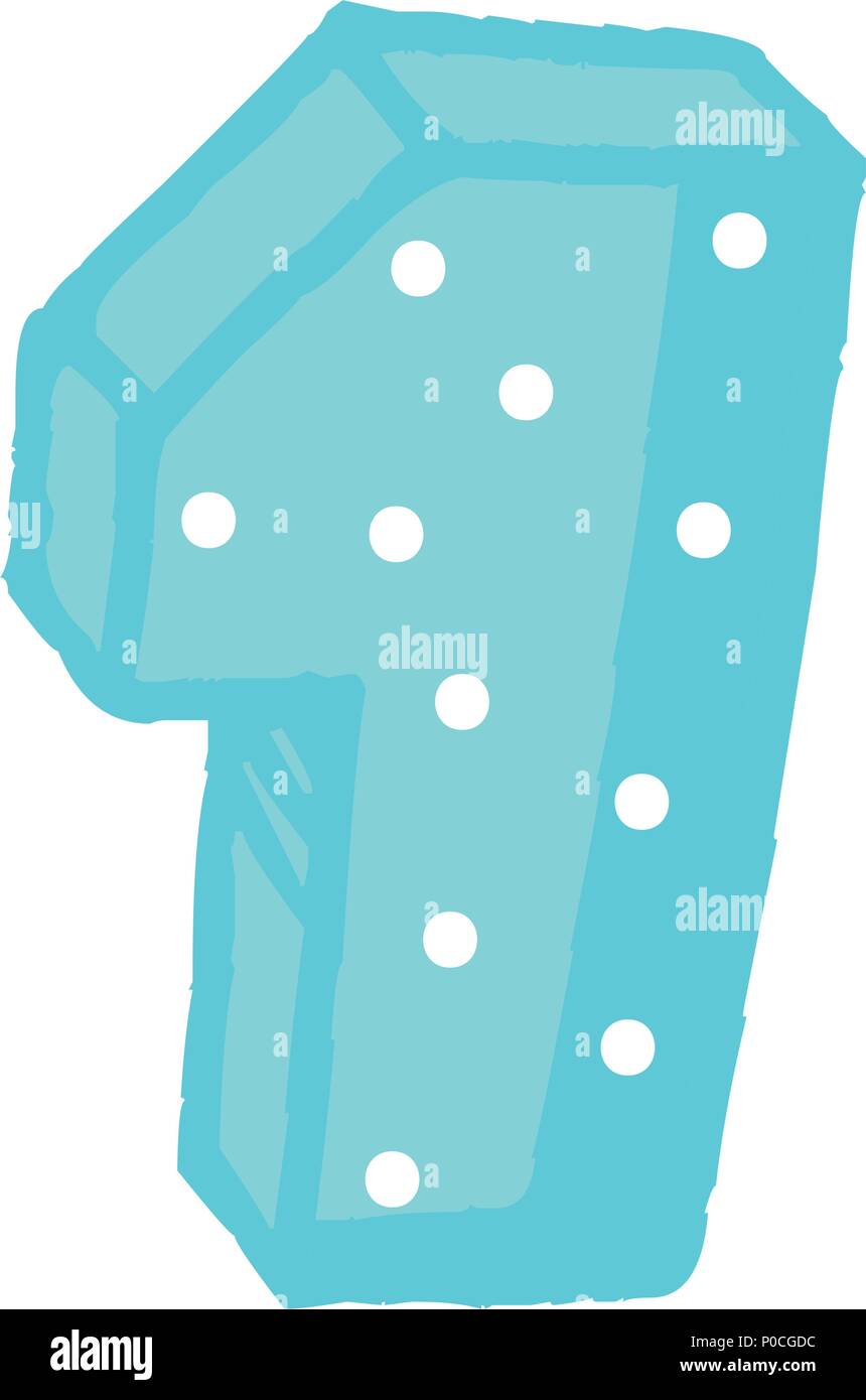 colorful number one icon over white background, vector illustration ...