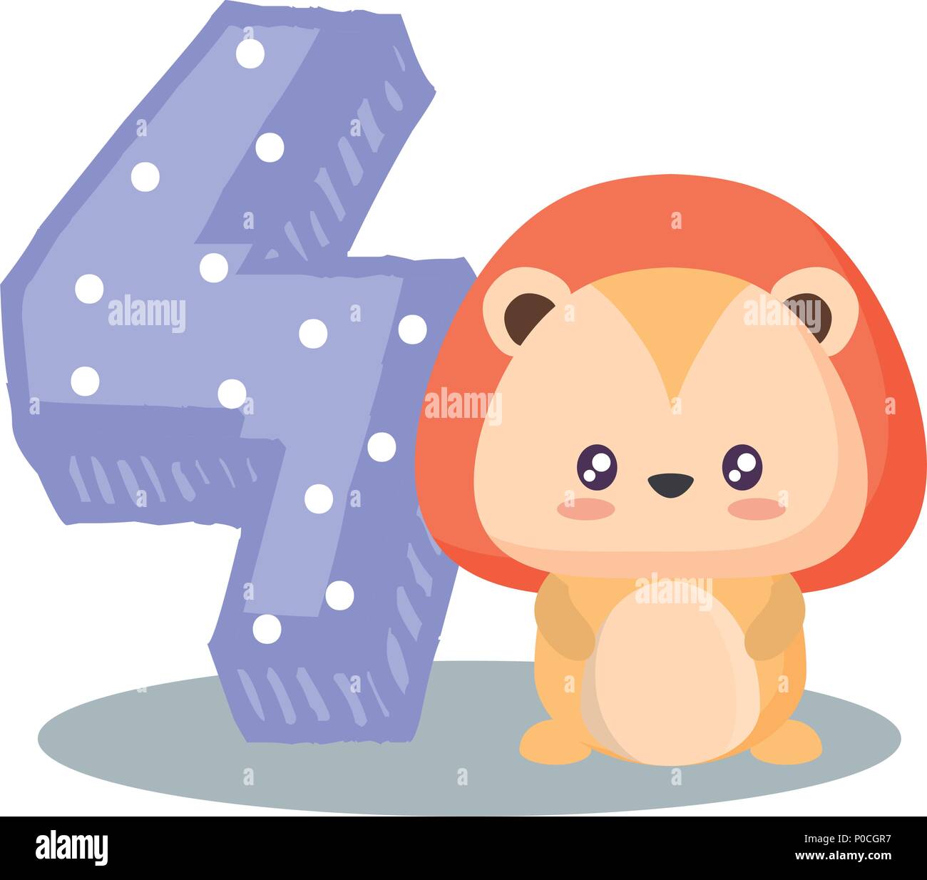 Four lion Stock Vector Images - Alamy