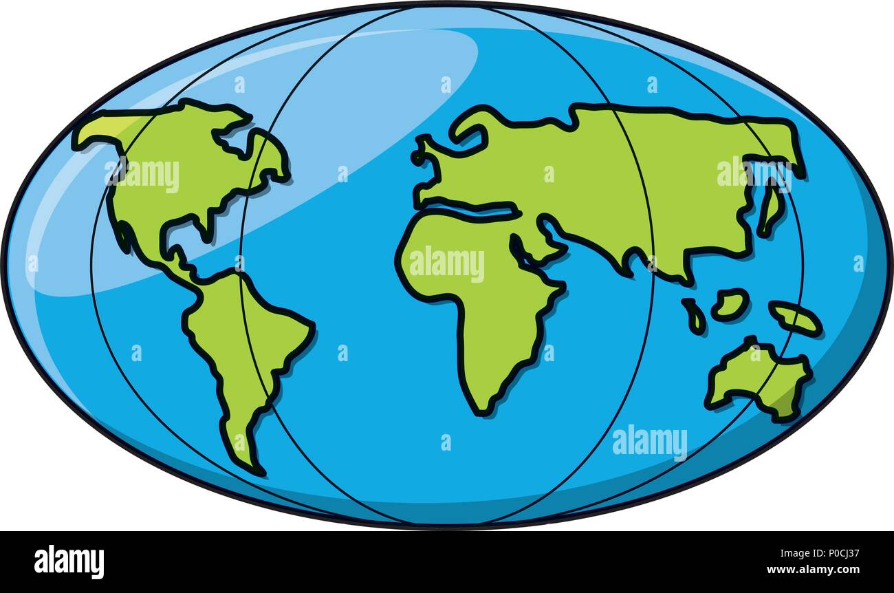 world map icon over white background, vector illustration Stock Vector ...