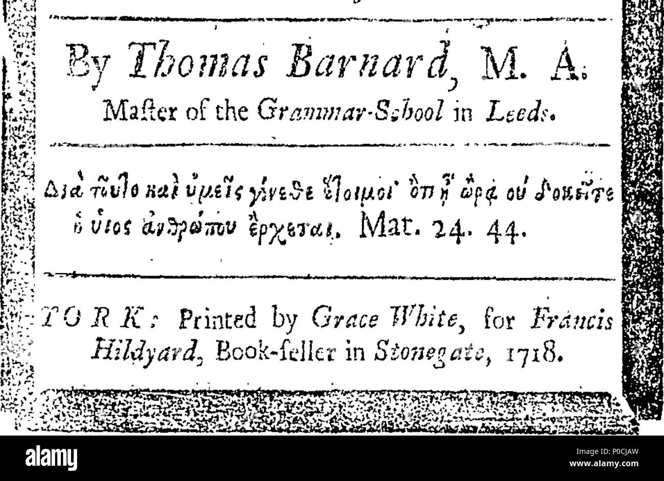 Thomas barnard Black and White Stock Photos & Images - Alamy