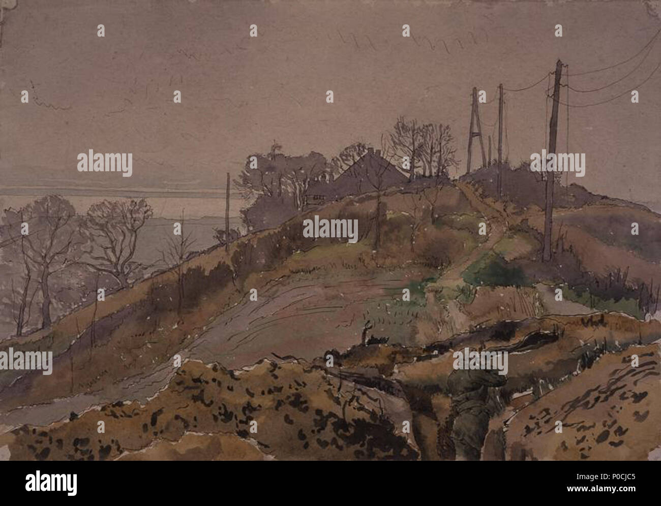 . A Machine Gun Position in Germany . 1944 1 Alex Colville-A Machine ...