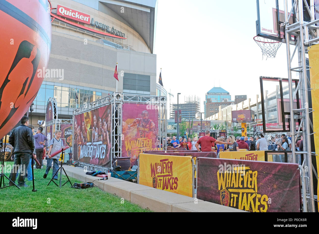 Cleveland fan zone hi-res stock photography and images - Alamy