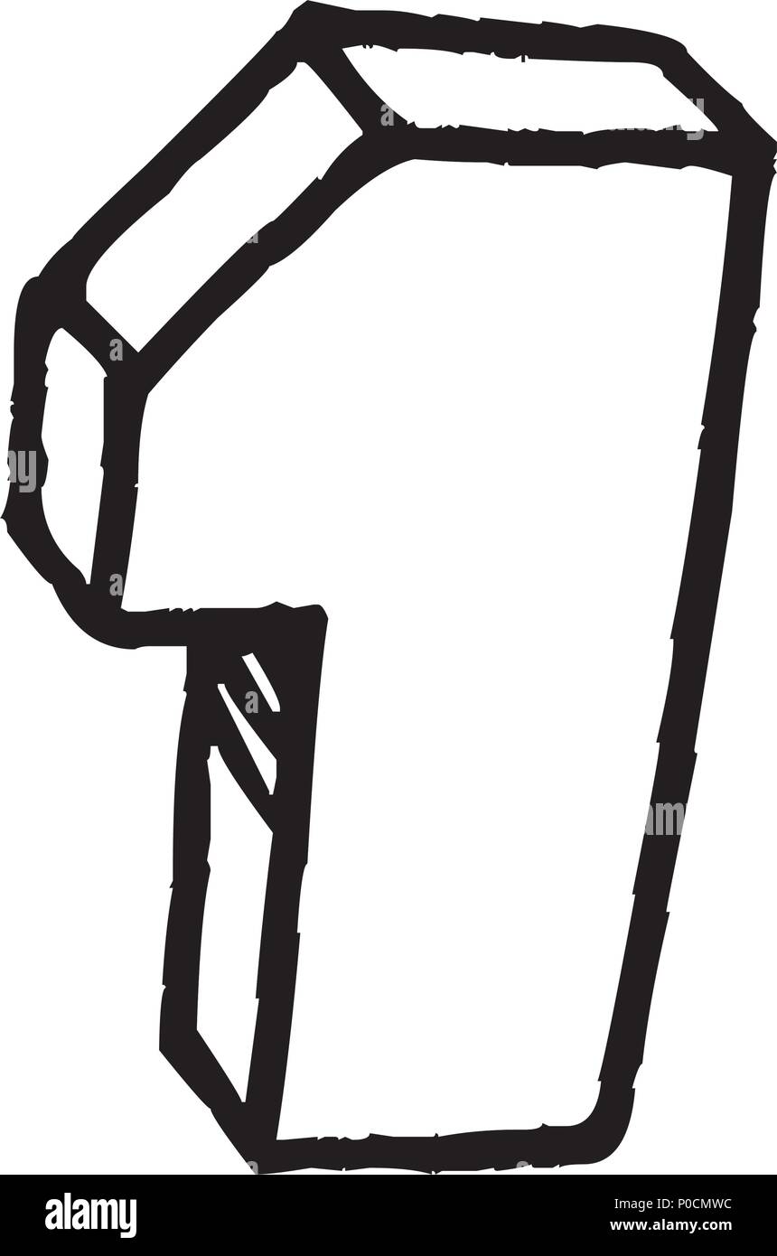 number one icon over white background, vector illustration Stock Vector ...