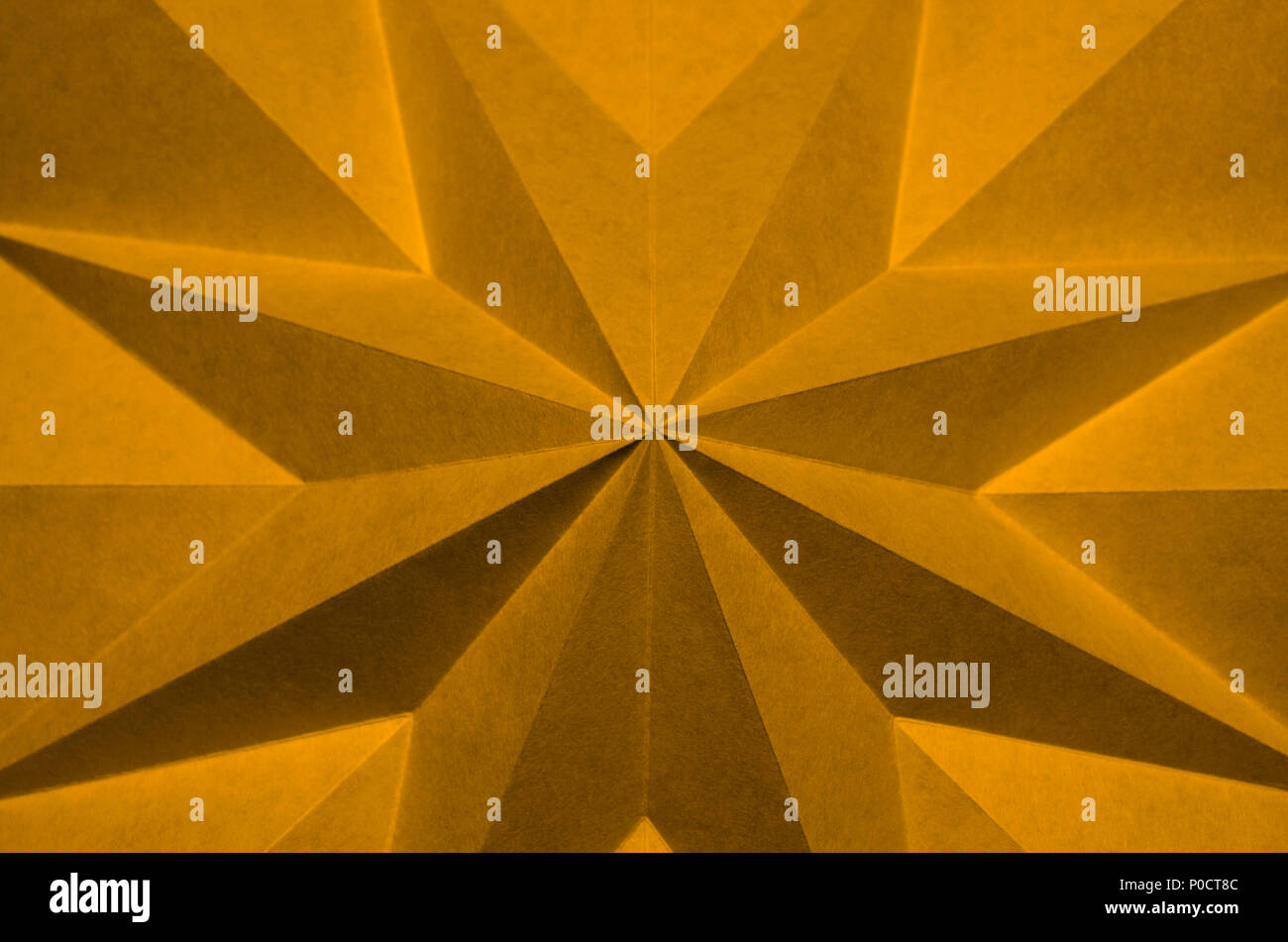 orange, Citrus Pantone 14-0955, Origami; folded paper texture, one ...