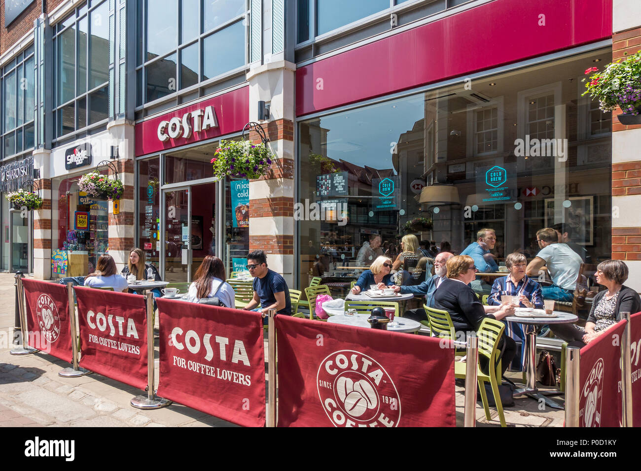 Costa Coffee,Shop,Rose Lane,Canterbury,Kent,England,UK Stock Photo - Alamy